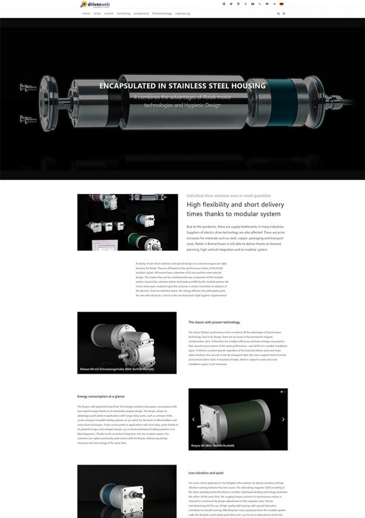 Solutions - ROTEK Motoren & Getriebe